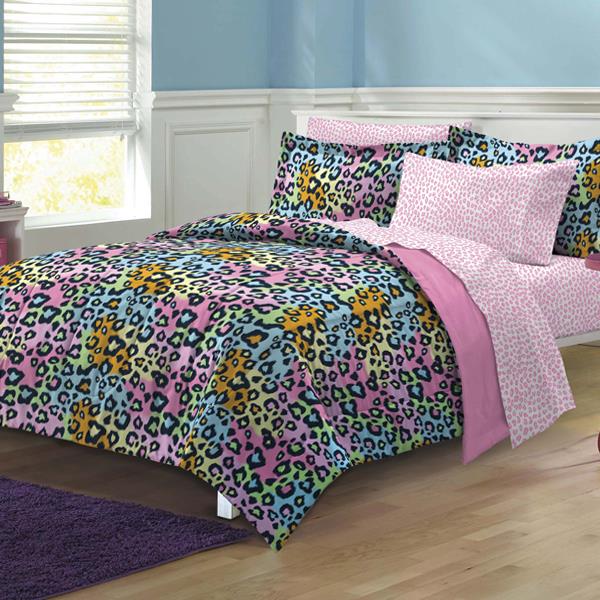 Neon Leopard Bed In A Bag Set