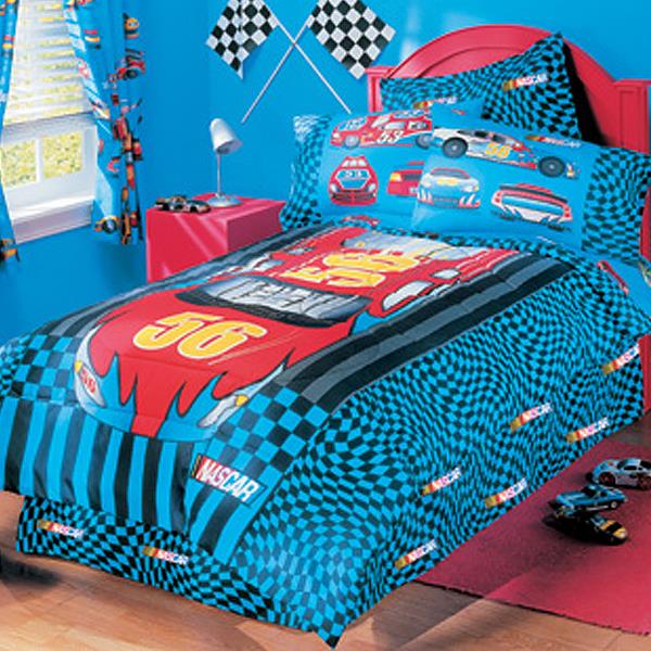 Nascar ROAD TO VICTORY Kids Bedding for Boys-Clearance Bedskirt