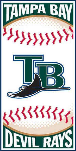Tampa Bay Devil Rays Centerfield Beach Towel