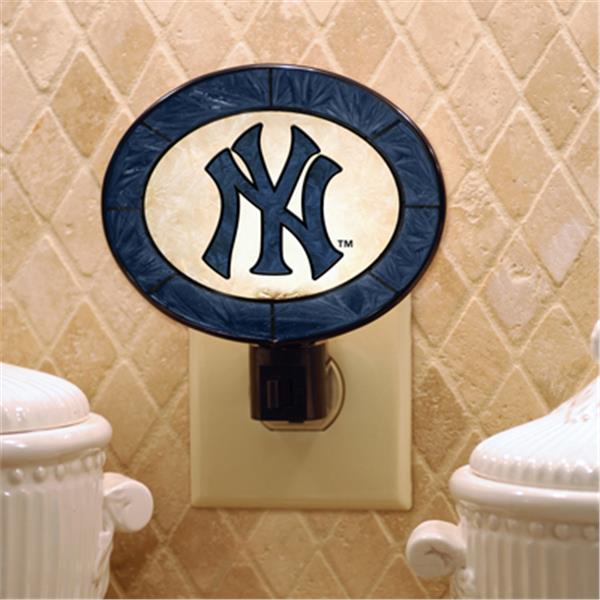 New York Yankees Art Glass Night Light