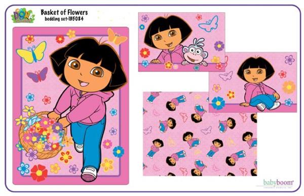 Dora Basket of Flowers Toddler Set