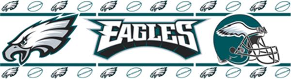 PHILADELPHIA EAGLES Wall Border