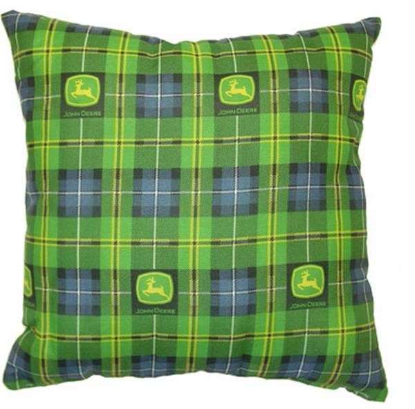 John Deere Denim Square Pillow