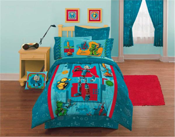 ROBOTS Bedding for Kids Bedskirt